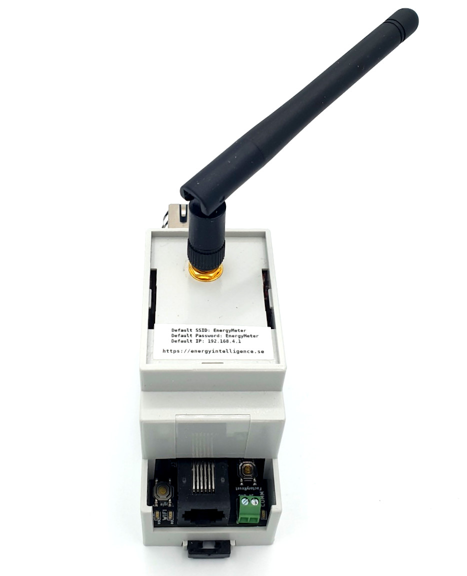 P1/HAN läsare Ethernet (PoE) + Wifi extern antenn – Energy Intelligence